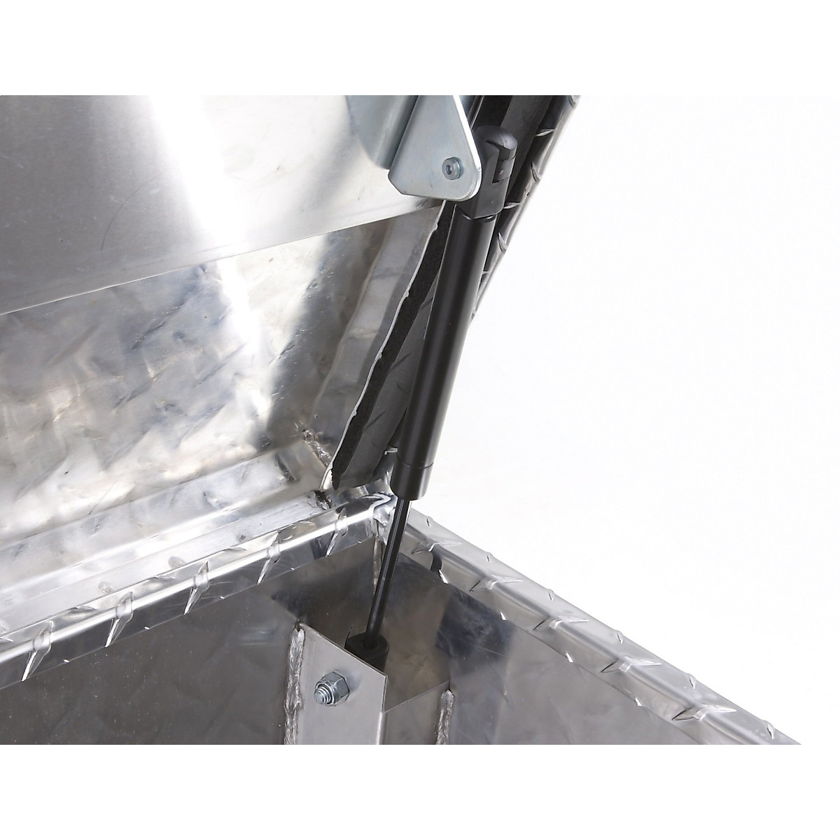 Lund 9748 48-Inch Aluminum Side Mount Box, Diamond Plated, Silver