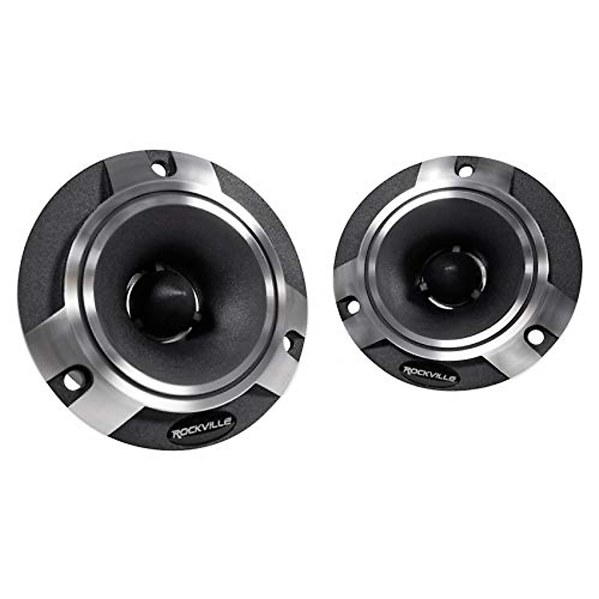 Rockville Pair X6.5C Competition 6.5" 1000W Component Speakers/Titanium Tweeters, black,silver