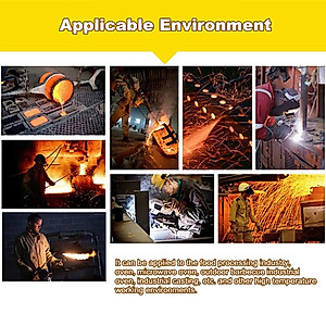 Tangxi Heat Proof Apron for Cooking BBQ,Lace Up Heat Resistant Apron,High Temperature Working Apron,1000℃ Heat Resistant Aluminum Foil Apron,Manufacturing Safety Work Apron