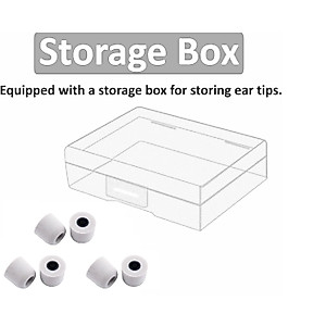 JNSA Foam Tips Replacement for Sony WF-1000XM4 Sliver,WF-1000XM5, WF-XB700, Ultimate Comfort Noise Canceling Memory Foam Eartips Foam Ear Tips,Small Size 3 Pairs, Silver S Size (FoamXM4S3PS)