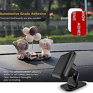 PKYAA Sticky Adhesive for Car Mount, Adhesive Replacement Pads for Dashboard Magnetic Phone Holder, 6 Pcs Double-Sided Sticker Pads Compatible with Stick-on Magnetic Car Mount Base