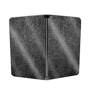 MIGHTY SKINS MightySkins Glossy Glitter Skin for Microsoft Surface Duo - Black Leather | Protective, Durable High-Gloss Glitter Finish | Easy to Apply, Remove, and Change Styles | Made in The USA