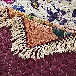 Barefoot Bungalow Gigi Butterfly Crochet Fringed Throw Blanket