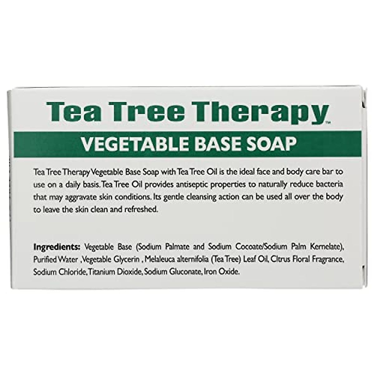 Tea Tree Therapy Vegetable Base Soap - 3.9 Oz