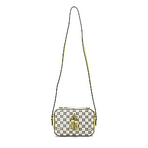 Louis Vuitton, Pre-Loved Yellow Damier Azur Saintonge, Yellow