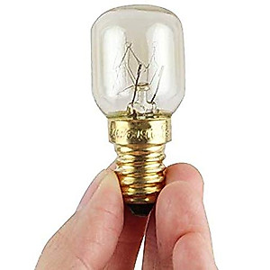 CTKcom 15W E14 Base 4173175 Oven Light Bulbs(6 Pack)- Microwave Light Bulbs 120V Heat Resistant Bulbs 300'C,Warm White Incandescent Light Bulb 360° Beam Angle,110-130V,6 Pcs