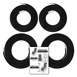 Mimoo Zero Gravity Chair Replacement Cord, Zero Gravity Chair Replacement Laces for Zero Gravity Chairs, Zero Gravity Recliner Repair Tool, Lounge Chair, Bungee Chair - 4 Cords