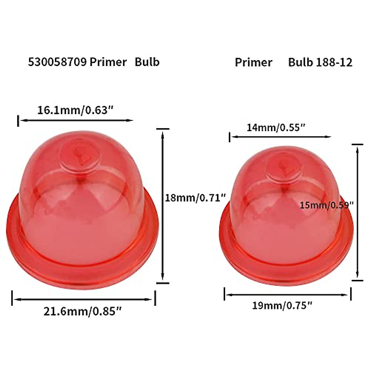 Mowtiler 4 Size 4-Feet-Long Fuel Line Gas Hose Tube for Small Engine Stihl Weedeater Craftsman Husqvarna String Trimmer Chainsaw Blower with Snap in Primer Bulb