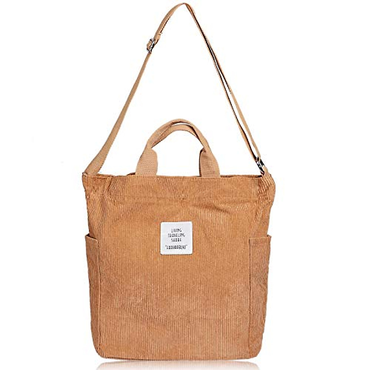 WantGor Large Tote Bag for Woman, Women's Crossbody Shoulder Handbags Big Capacity Shopping Bag (Brown)