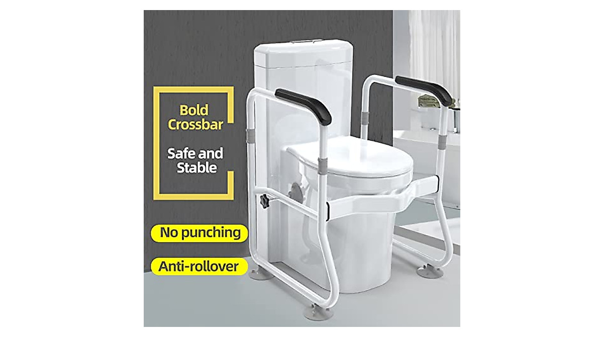 Toilet Rail Safety Frame for Elderly & Disabled – Adjustable