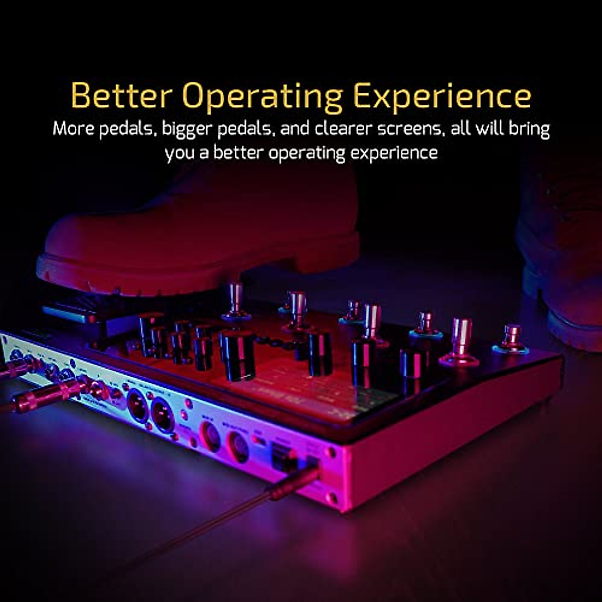 VALETON GP-200 Multi-Effects Guitar/Bass Pedal with Expression, FX Loop, MIDI, Amp Modeling, IR Cab Simulation, Stereo, USB Interface