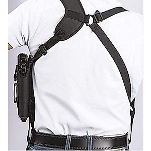 Shoulder Holster - Vertical Shoulder Holsters for Concealed Carry - Universal Under Arm Gun Holder - for Glock Sig Sauer Canik Walther Ruger Taurus Springfield Colt 1911 etc - Use Versatile IWB & OWB