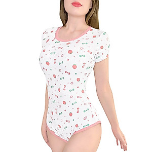 Littleforbig Cotton Romper Onesie Pajamas Bodysuit - Baby Berries Onesie M