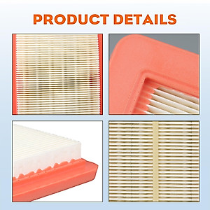 Hipa Air Filter for Honda HRX217 HRX2174HYA HRX2174HZA HRX2174VKA HRX2174VLA HRX217HXA HRX2172HMA HRX2172HXA HRX2172VKA Walk-Behind Lawn Mower (2 Pack)