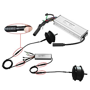Shanrya Electric Bicycle Controller, Oractical Double‑Drive Controller, for E-Bike Bike Parts Bicycle 17A