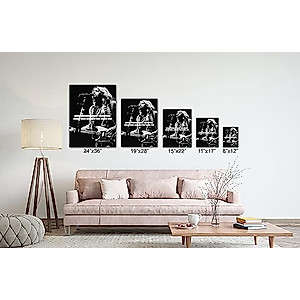 SpiritualHands Kurt Cobain Canvas Wall Art - Posters, Prints, and Decorations for Nirvana Fans - Unique Memorabilia and Gifts (09 KURT COBAIN PARANOID, 8" x 12" - Ready to Hang)