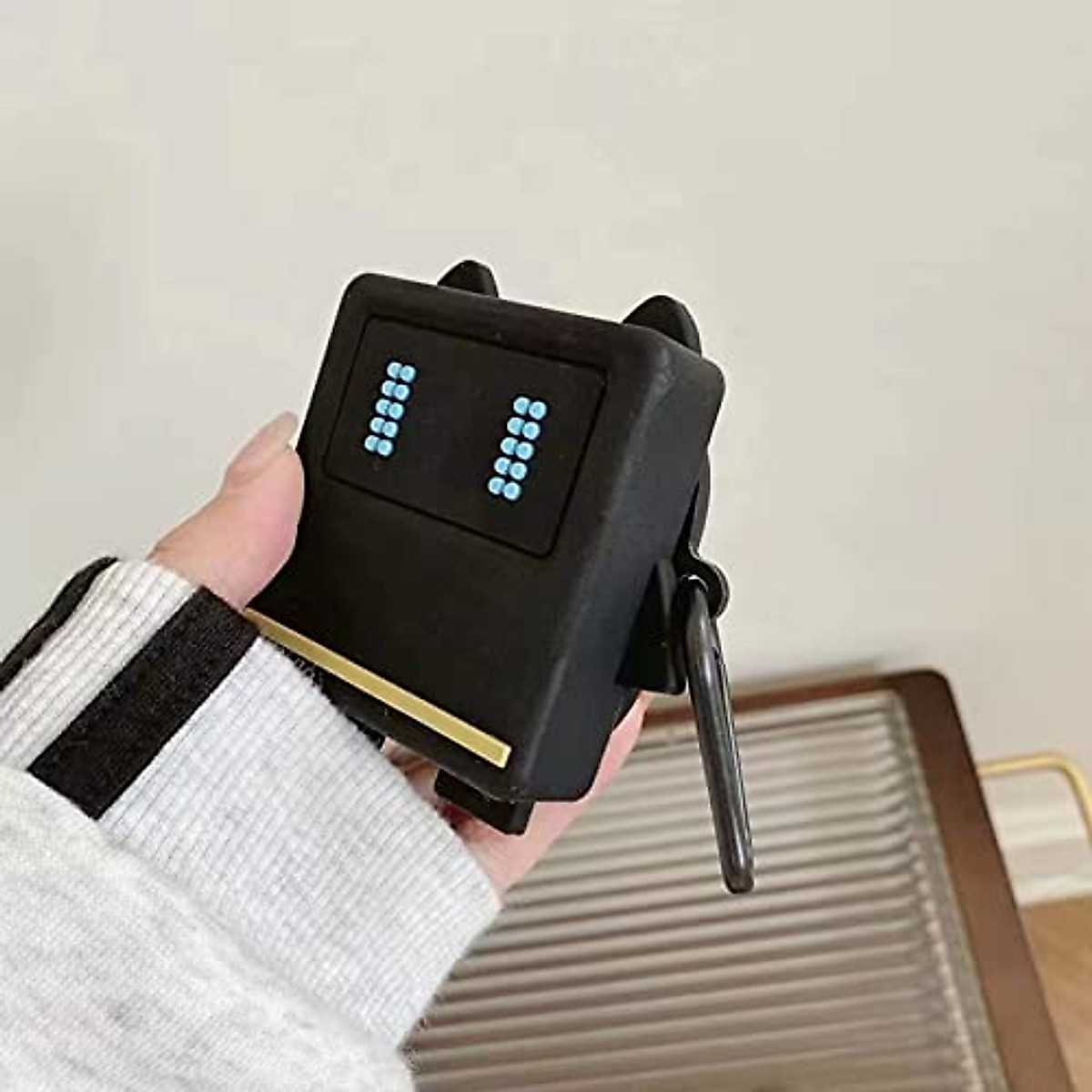 Earphone Case for Beats fit pro,3D Cute Cartoons Cool Robot Pattern Protective Cover with Keychain,Headset Case for Beats fit pro Charging Box