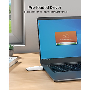 ioGiant AX1800 WiFi 6 Adapter WiFi Adapter for Desktop PC Laptop Wireless Network Adapter Dual Band USB WiFi 6 Adapter 5GHz 1201Mbps + 2.4GHz 574Mbps High Speed MU-MIMO WiFi Dongle for Windows 11/10