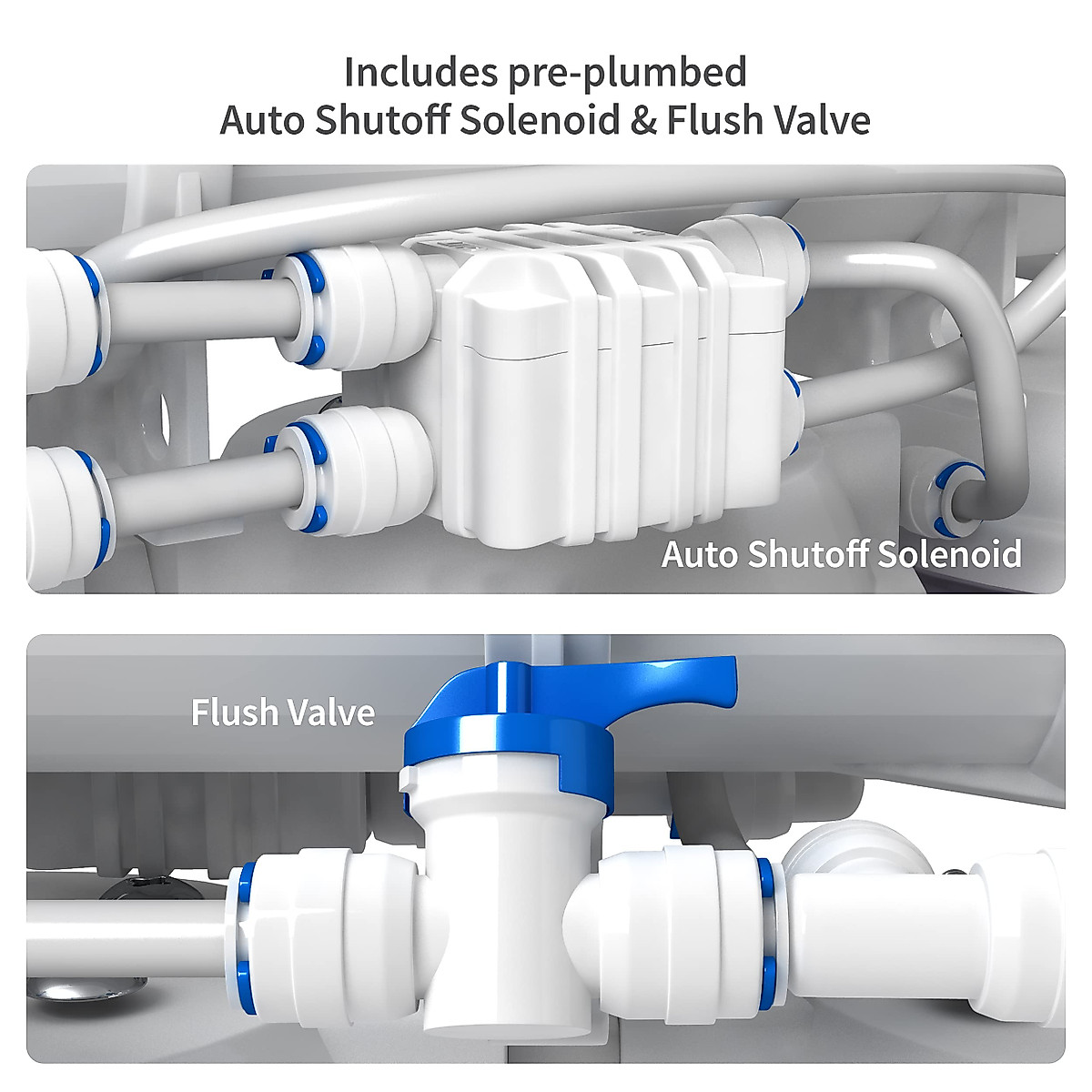 AQUATICLIFE 4-Stage RO/DI Water Filtration System