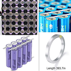 XBERSTAR Nickel Plated Steel Strip, Connecting Plate Steel Tape for Battery and Spot Welding Portable Spot Welder Machine Nickel Strip