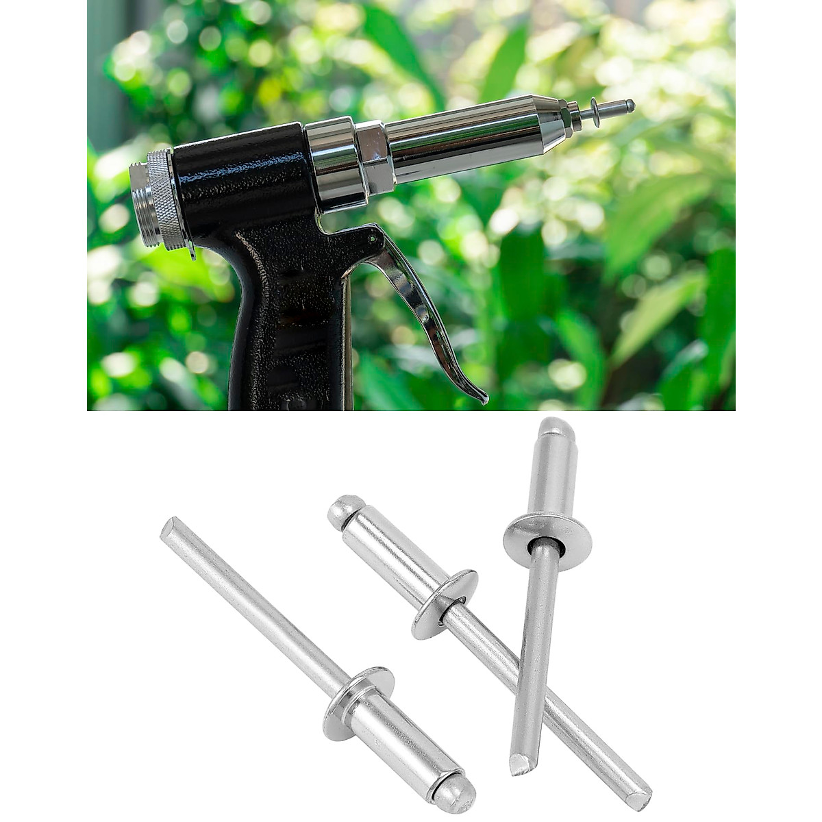 QWORK Stainless Steel Blind Rivets, 500 Pcs 3/16" x 1/2" Rivets