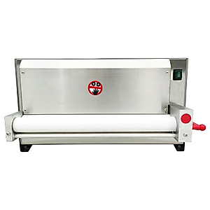 HQHAOTWU Commercial Pizza Dough Roller Sheeter, 19in Electric Pizza Dough Roller, 450W Stainless Steel Pastry Press Making Machine