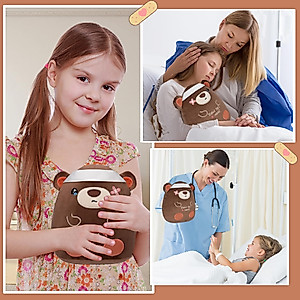 SEAOPOP Get Well Soon Bear Plush: Cute Soft Teddy Bear with Bandage Stuffed Animal, Feel Better Plushies Toy, Get Well Gifts for Recovery Kids Women Patient After Surgery