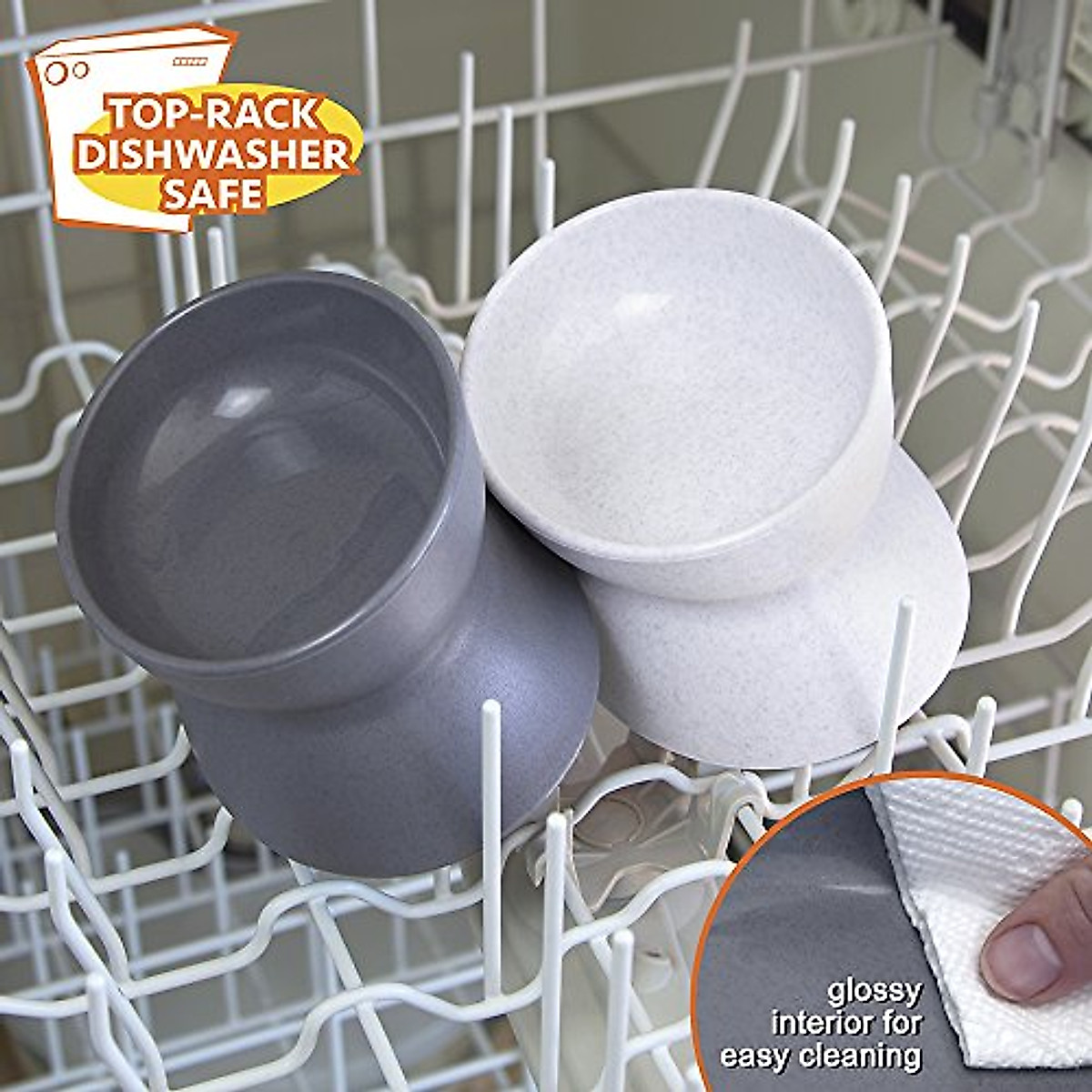 Kitty City Raised Cat Food Bowl Collection_Stress Free Pet Feeder and Waterer