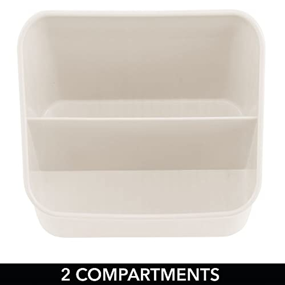 mDesign Kitchen Pantry, Cabinet, Countertop Shelf Packet Organizer Bin Caddy and Storage Station for Spice Packets, Dressing Mixes, Hot Chocolate, Tea, Sugar Packets - 4 Pack - Cream