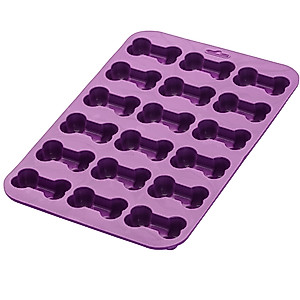 TYH Supplies Silicone Dog Treat Mold | 2 Pack - 28 Cavity | Food Grade Non-Stick Dog Bone and Paw Mold Trays For Baking, Candy, Jelly, Ice Cubes, Puppy Treats, and Biscuits