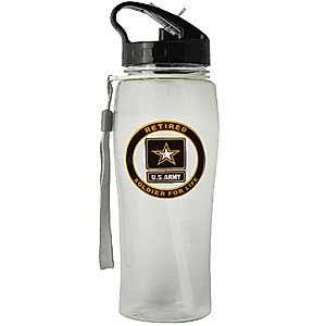 US Army Soldier for Life Retired Water Bottle