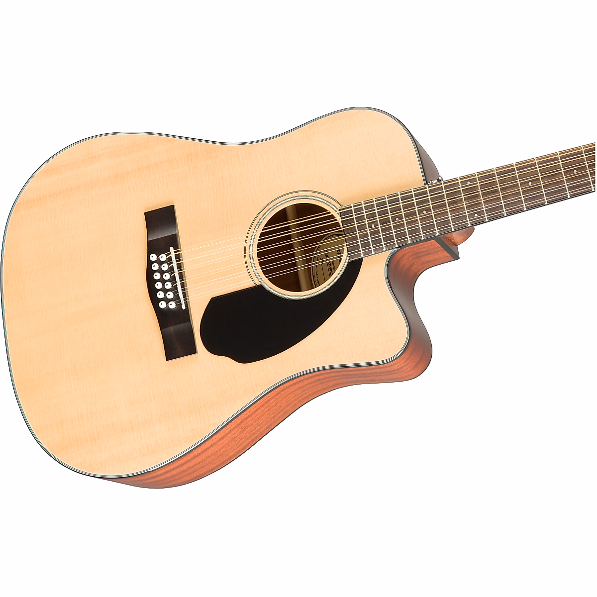 Fender CD-60SCE Acoustic-Electric Dreadnaught Body Style-Natural Finish, Right, 12-String Guitar (0970193021)