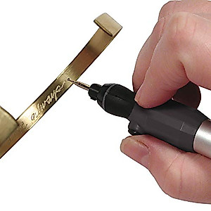 The Beadsmith Micro Engraver, 6.25", Battery Operated (2xAAA), 2 Round Diamond-Tip Bits and Hex Key, Engraver, Polisher, and Mini Sander for Detail Metal Engraving, Wood Carving, and Jewelry Polishing