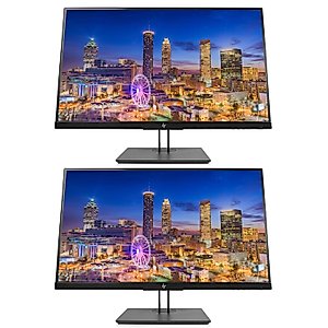 HP Z27n G2 27 Inch IPS LED Backlit Monitor 2-Pack, QHD 2560 x 1440 (1JS10A8#ABA)