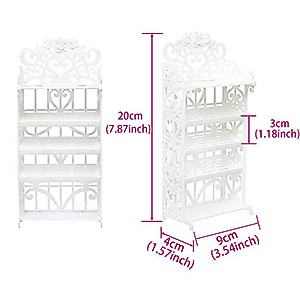 BJDBUS 1 Doll Shoes Rack Shelf + 20 Pairs Shoes Set Accessories High Heel Boots Sandals Assorted Furniture for 11.5 Inch Girl Doll