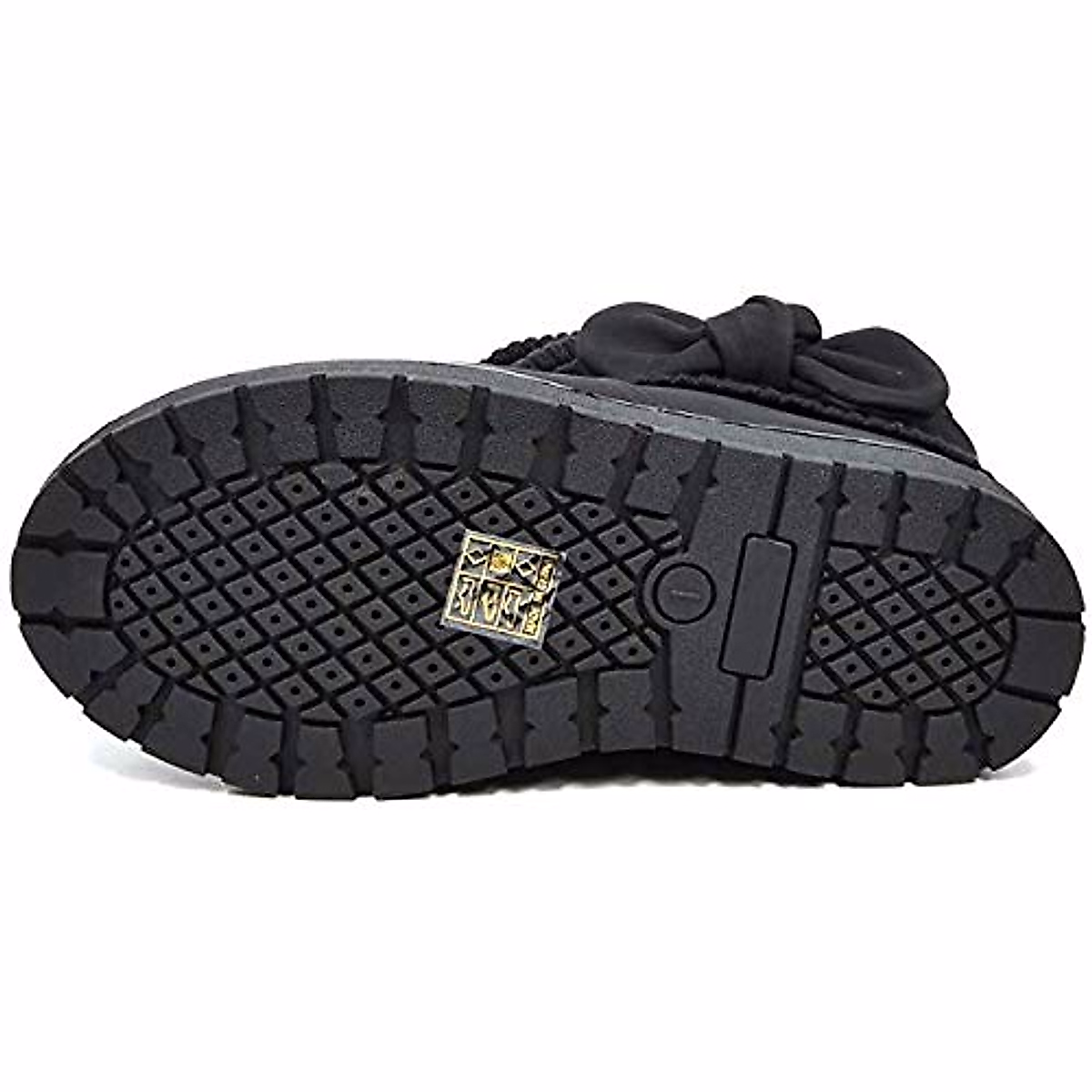 DREAM PAIRS Little Kid Klove Black Faux Fur Lined Mid Calf Winter Snow Boots Size 2 M US Little Kid