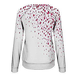 Women Valentine Shirts Trendy New Years Eve Top Stocking Stuffers for Teens 2023 Pink