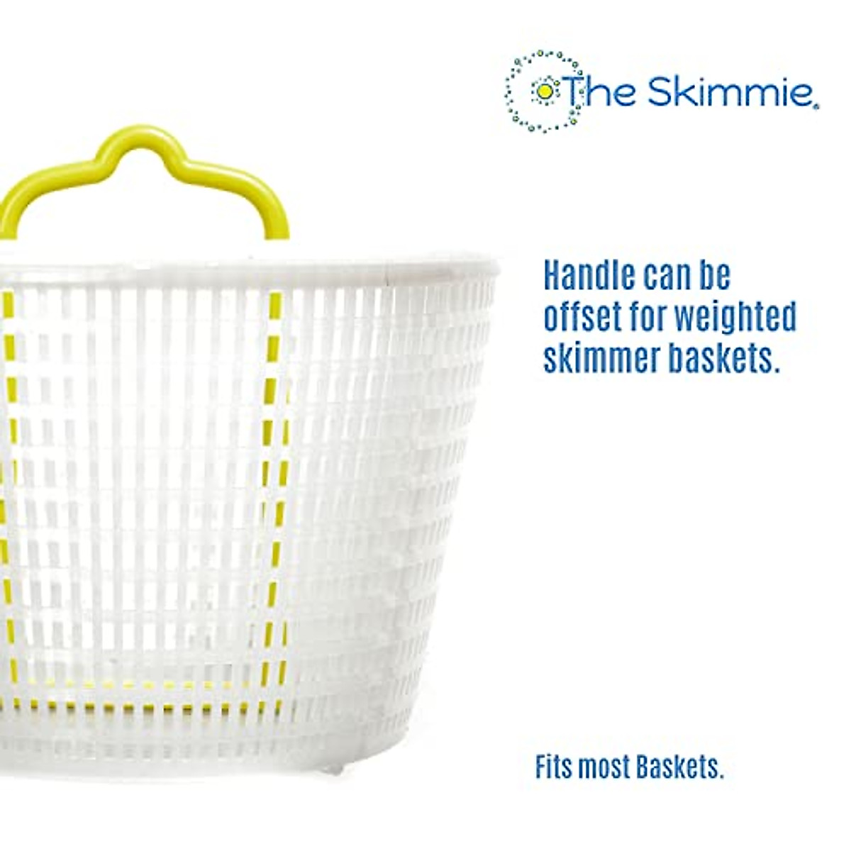 The Skimmie Universal Skimmer Basket Handle - Durable, Fits Most Pool Vacuum Skimmer Lid and Fits Most Skimmer Baskets for Hassle-Free Debris Removal - Includes 2 Stainless Steel Screws