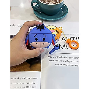 Cartoon Case for Apple AirPods 2/1 AirPods Case Adorable Cover 3D Protective Cases Shockproof Silicone Shell Anti-Fall Cover for AirPods Charging Cute Case (AirPods 2/1, Cute Donkey)