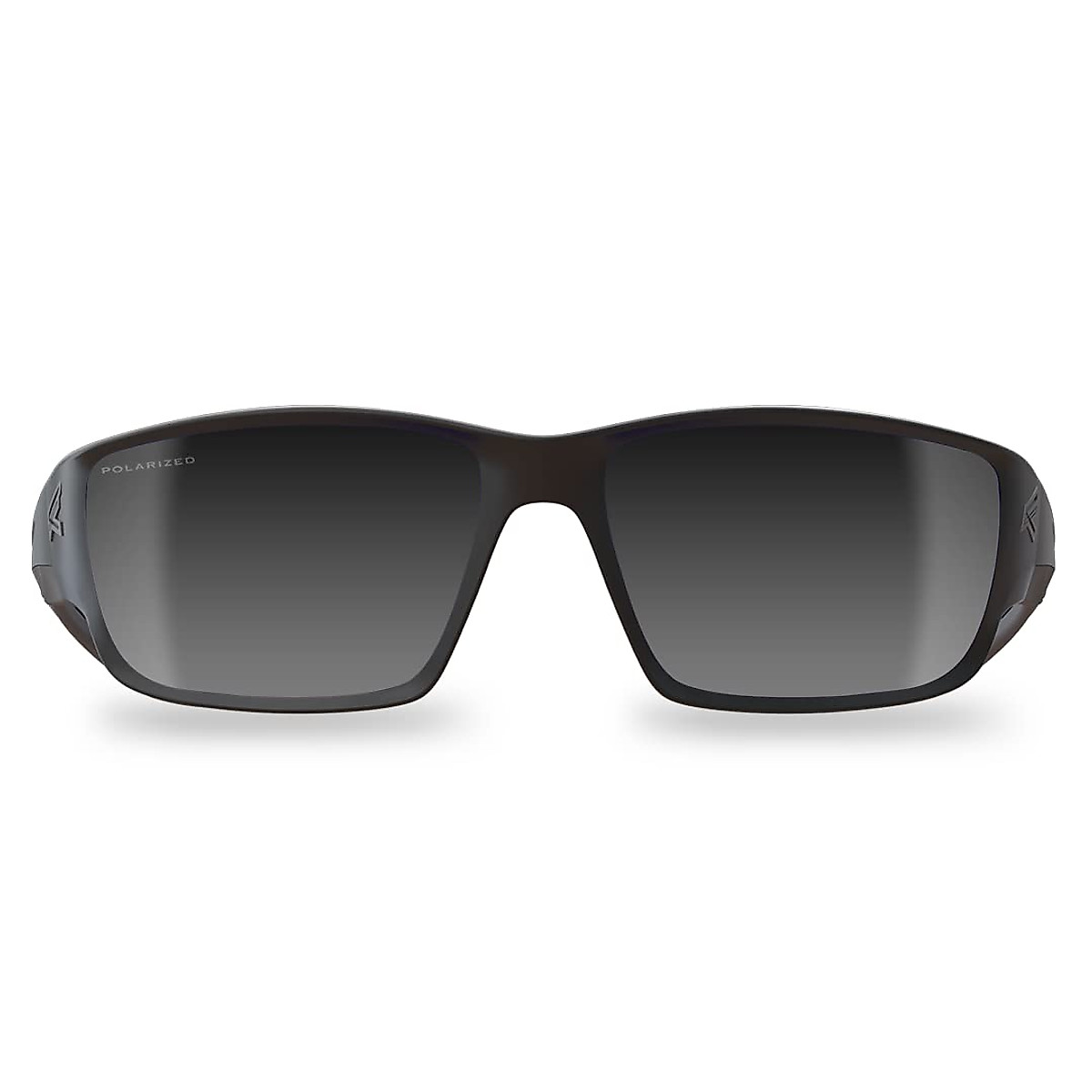 EDGE TSK21-G15-7 Kazbek Polarized Wrap-Around Safety Glasses, Anti-Scratch, Non-Slip, UV 400, Military Grade, ANSI/ISEA & MCEPS Compliant, 5.04" Wide (Black Frame/G-15 Silver Mirror Lens)