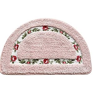 Nice Rose Flower Area Rugs Soft Non Slip Absorbent Bath Mat Bathroom Rugs Door Mat Kitchen Mat 15.74 x 23.62 Inch