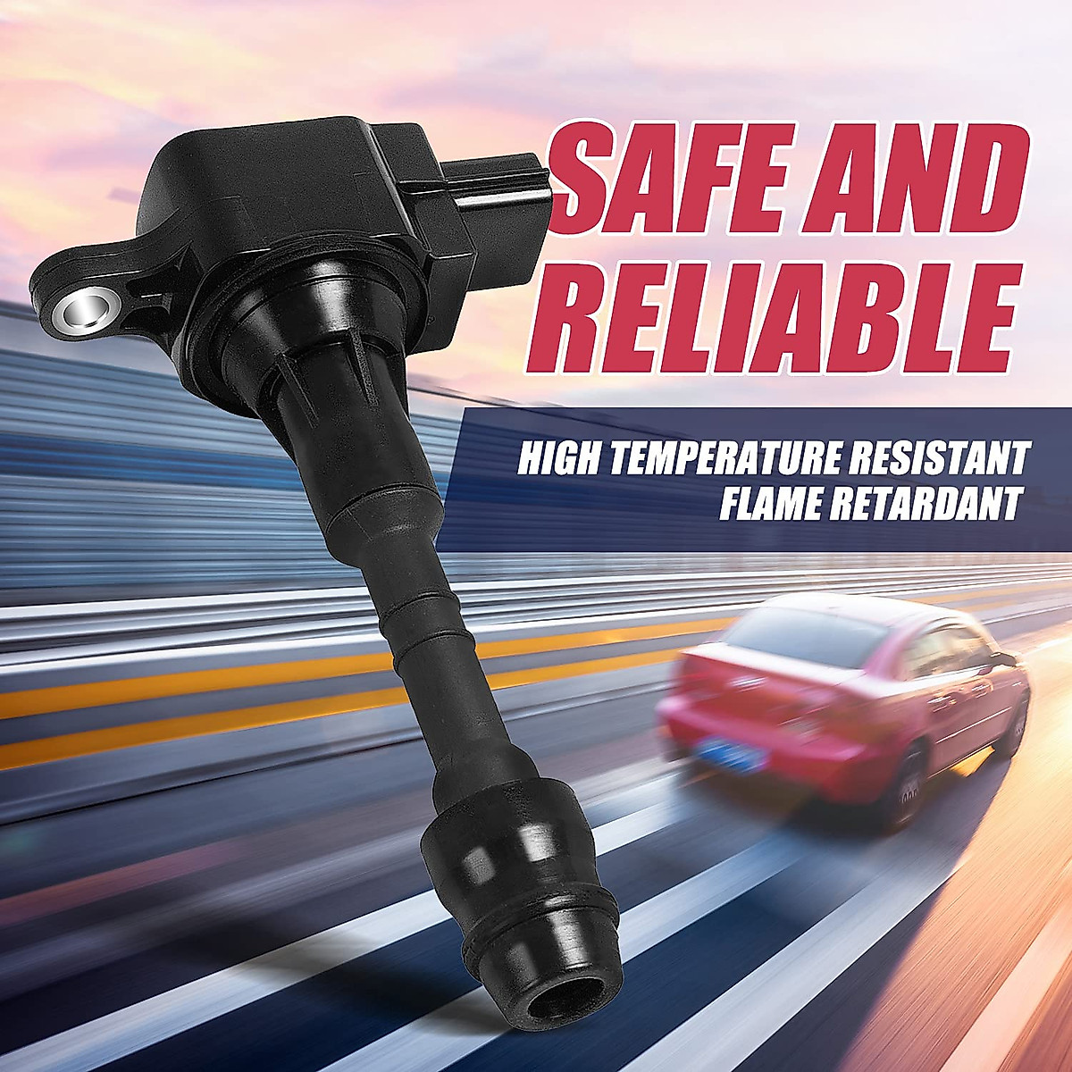 RANSOTO Ignition Coil Packs Compatible with Nissan 2005-2007 Armada 2004 Pathfinder 2004-2007 Titan 2004-2007 Infiniti Qx56 Replace 22448-7S015 C1483 5C1482 UF510