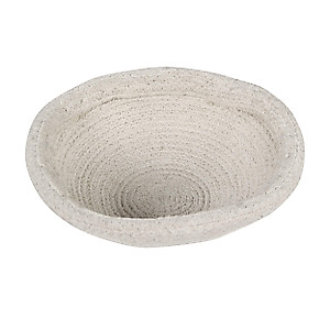 Lorena Canals Basket Baby Mushroom - Natural, Linen, Soil Brown - Baskets - Ø 7'' x 8" - 97% Cotton, 3% Other Fibres