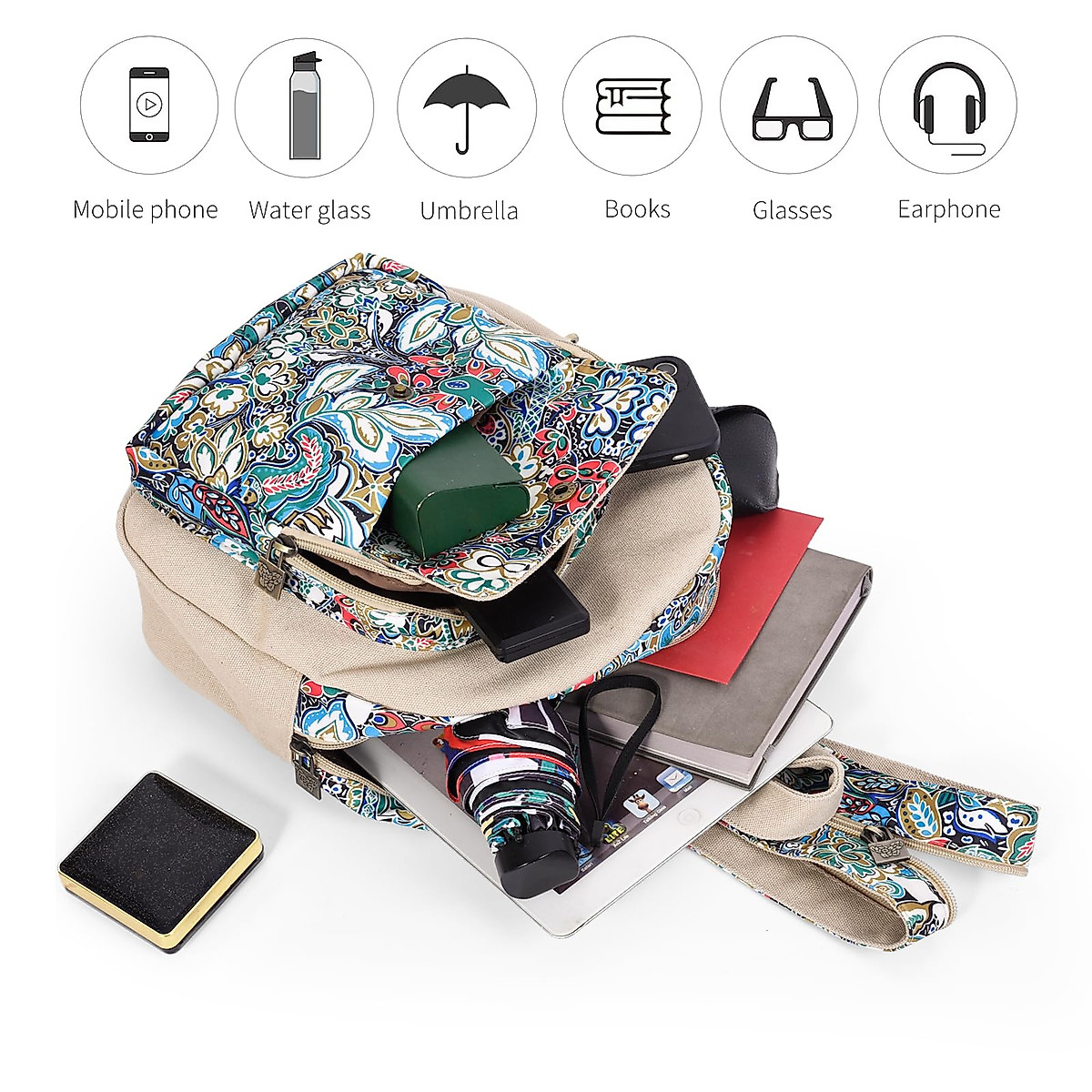 Black Butterfly Women's Premium Backpack, Crossbody Bags Upgrade, Light and Small Style Chest Bag, Fashion Chest Pack (50-multicolor)