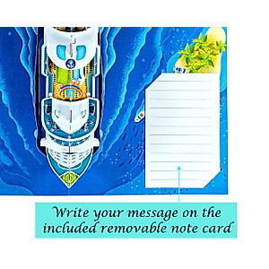 WOWPAPERART 3D Pop Up Greeting Card - Blank Inside for Personalized Messages, Multicolor, 5 x 7 Inches, Folded Flat, Great for Birthdays, Christmas, Love, Thank You, and More