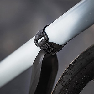 Ass Savers Speed Mullet Clip On Front Mudguard/Fender, Regular for 23-47mm Tires, Cable Routing, Single 2-in-1 Velcro Strap, Easy Mounting Within Seconds