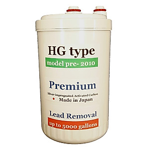 Kuraray chemical Japan Japan Made HG Type (Not Fit HG-N Type) Premium Lead Removal Grade Compatible Original Pre 2010 Model Water Filter(Not Compatible with HG-N Type Model Sold After 2011)