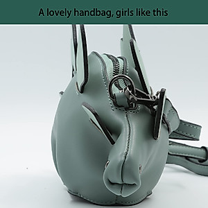 WLC Dinosaur Shoulder Purses,PU Stegosaurus CrossBody Bag for Girl lady(Blue)