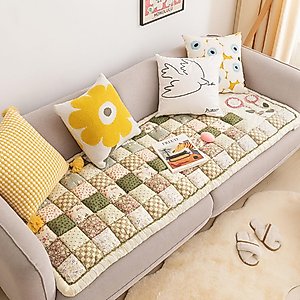 HOMEREFROM Dog Couch Protector, Washable Pet Bed Cover, Non-Slip Pet Friendly Sofa Cover for Large Dogs (Green, 27.55 * 59.05)