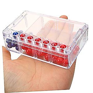 Totority 1 Set Analog Number Picker Portable Game Console Mini Dice Mini Accessories Lottery Games Props Portable Lottery Machine Fortunate Number Picker Plastic Party Supplies Lottery Case